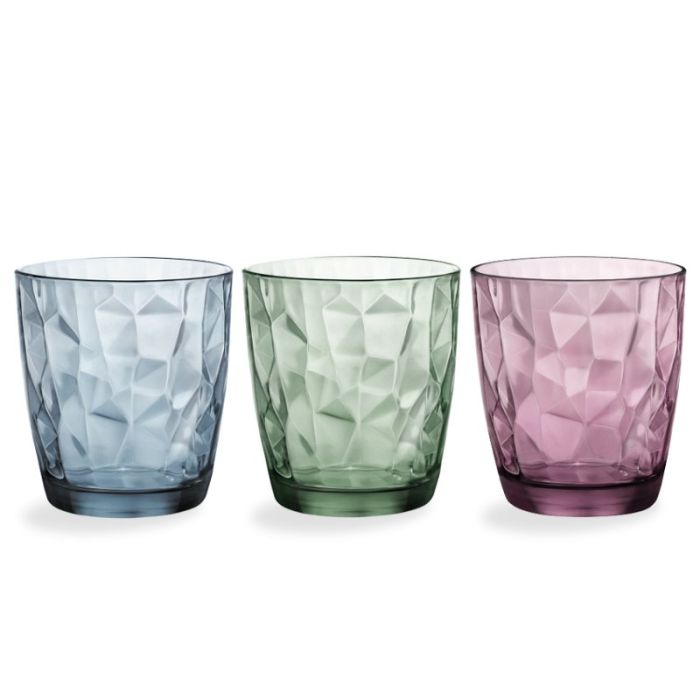 BORMIOLI ROCCO Diamond - Servizio Bicchieri Colorati